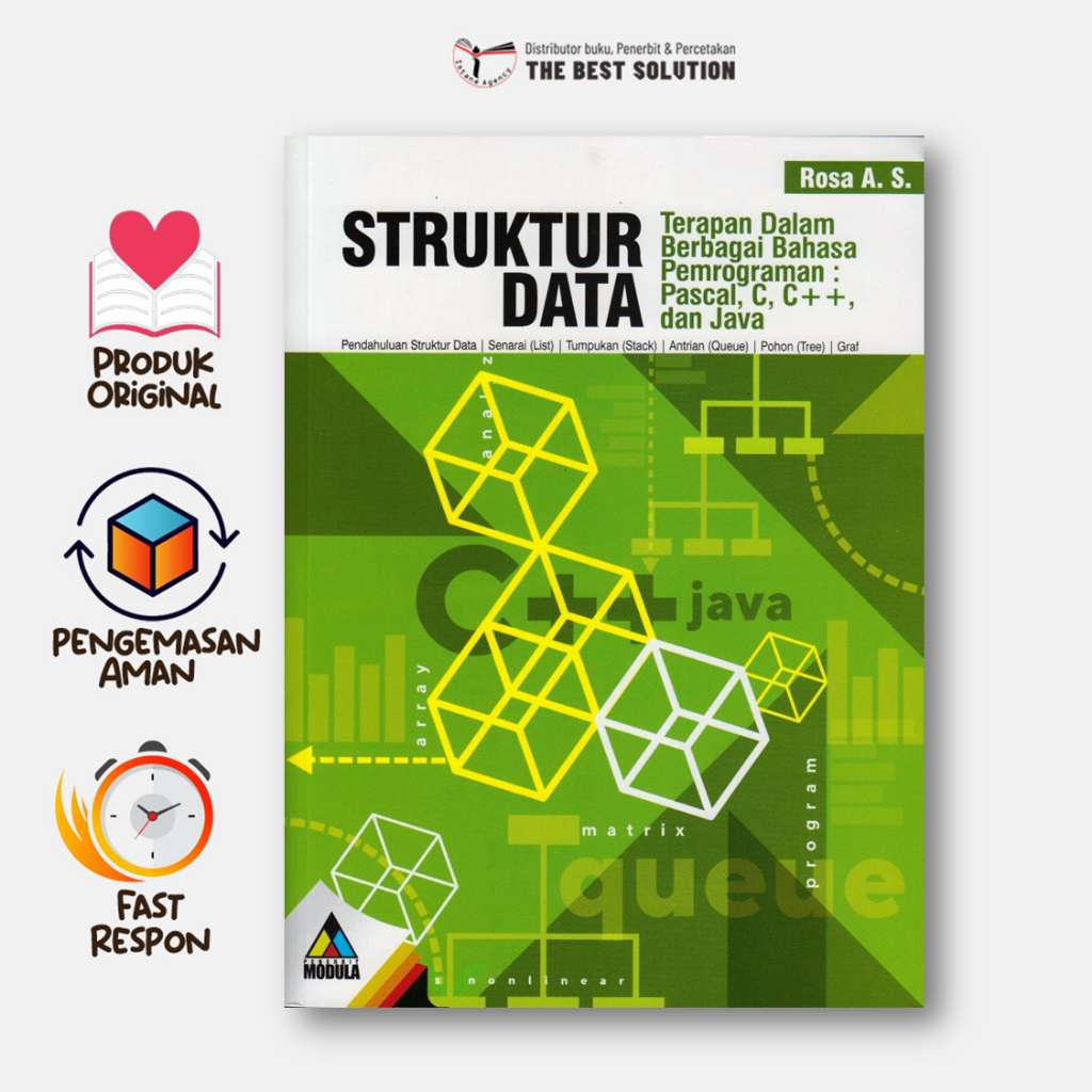 Jual Struktur Data Terapan dalam Berbagai Bahasa Pemrograman Pascal C + + dan Java | Shopee ...