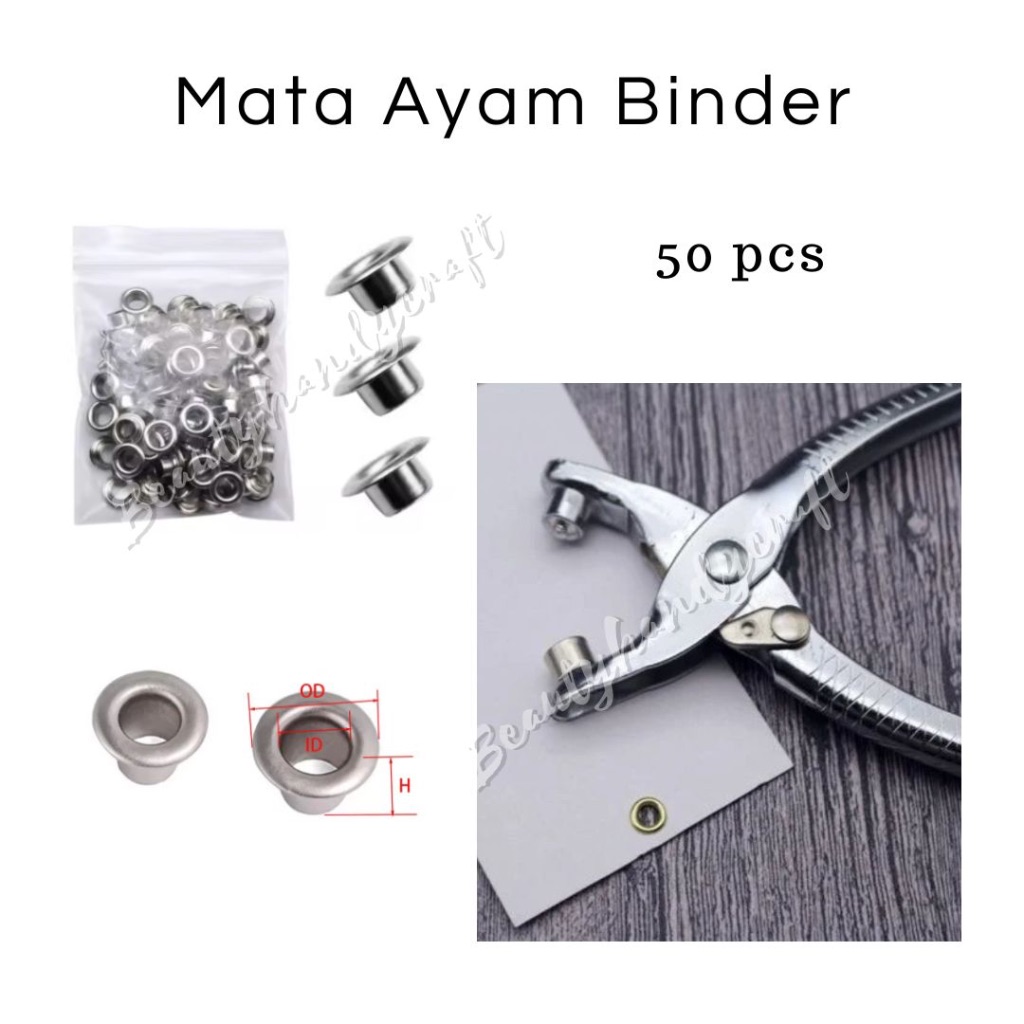 Jual Mata ayam /mata itik 50pcs untuk lubang binder /kalender map dll ...