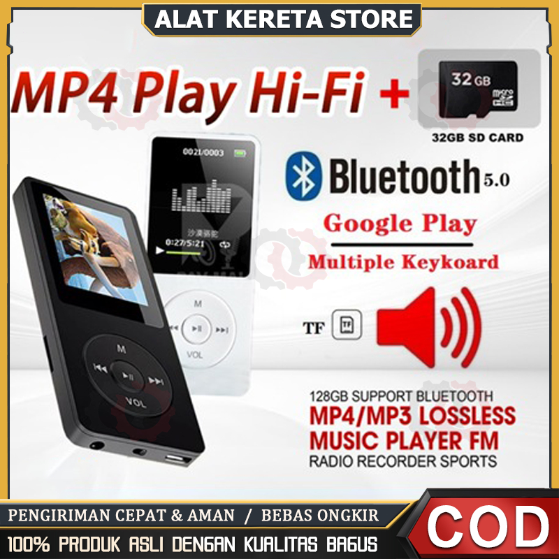 Jual MP3 Mini Player Bluetooth MP4 Player Bluetooth Free 32GB Card ...