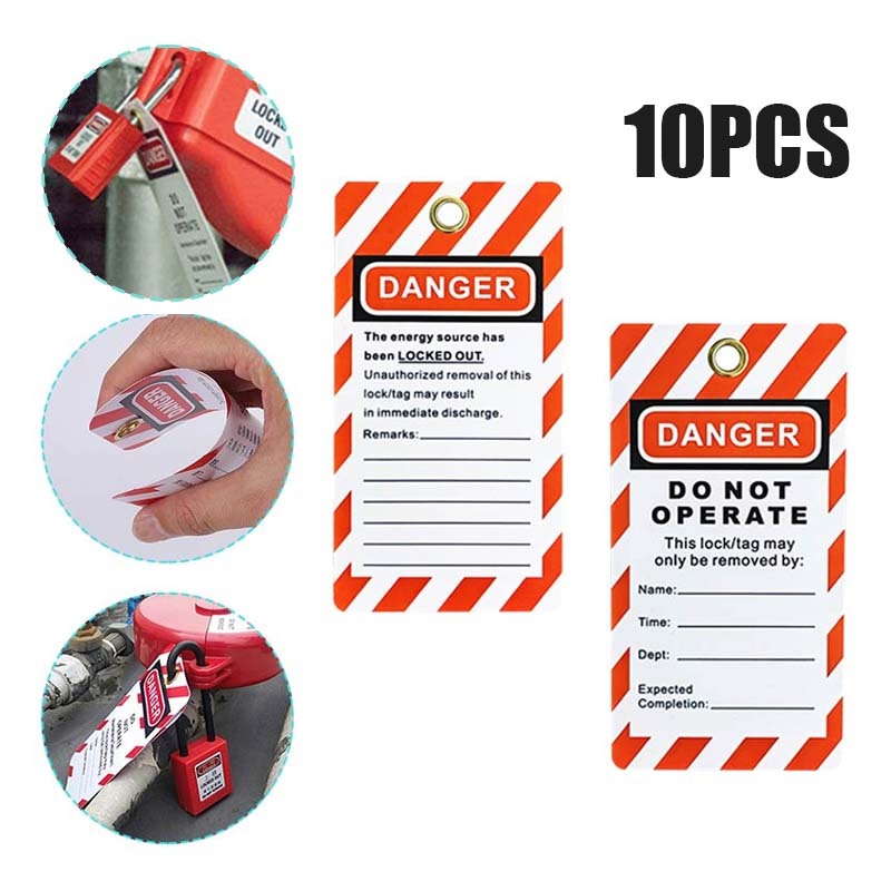 Jual 10pcs Tag Out Safety Tag Loto Pvc Tag Out Safety Do Not Operate ...