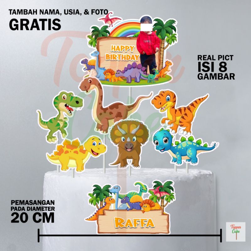 Jual Topper Cake Dinosaurus /Hiasan kue | Shopee Indonesia