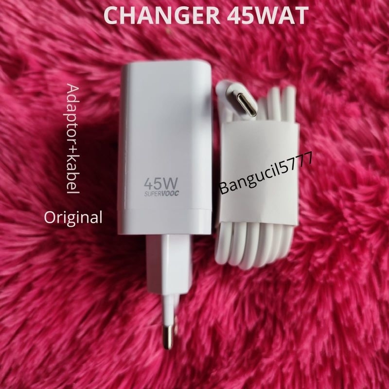 Jual CHARGER OPPO SUPER VOOC 45W A60 A3 PRO 5G A3X RENO 12F RENO 7 7Z 8 ...