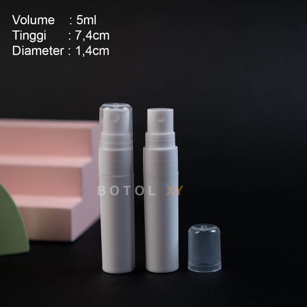 Jual Botol Pen Spray 5ml Plastik Warna Putih Susu Doft Matte Parfum ...
