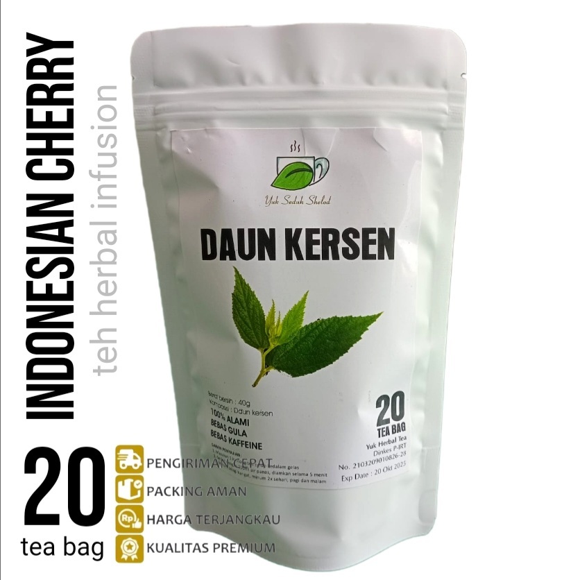 Jual TEH KERSEN / INDONESIAN CHERRY LEAF TEA (20 tea bag) | Shopee ...