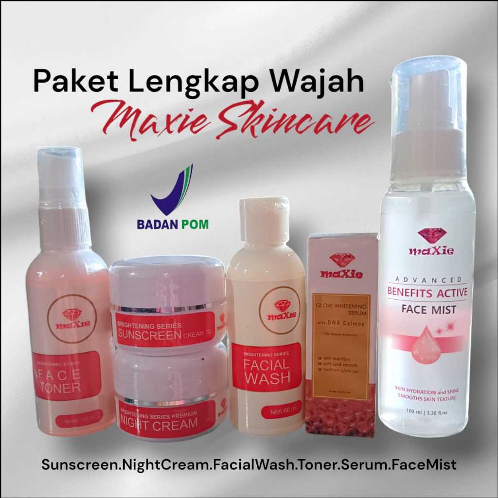 Jual Paket Lengkap Wajah Maxie Skincare ( Paket Maxie + Serum + Face ...