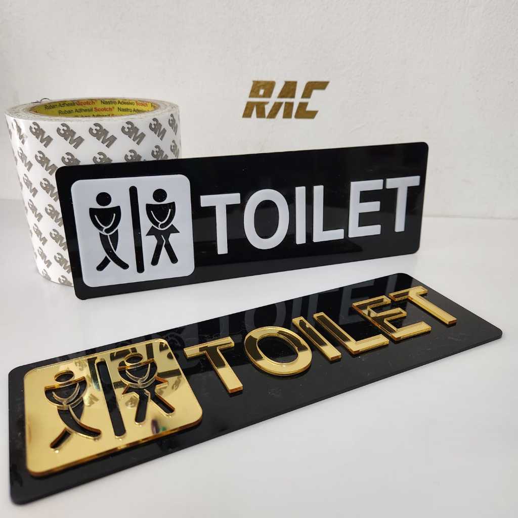 Jual RAC SIGN SIGNAGE PAPAN TANDA TOILET / AKRILIK ACRYLIC 2MM akrilik ...