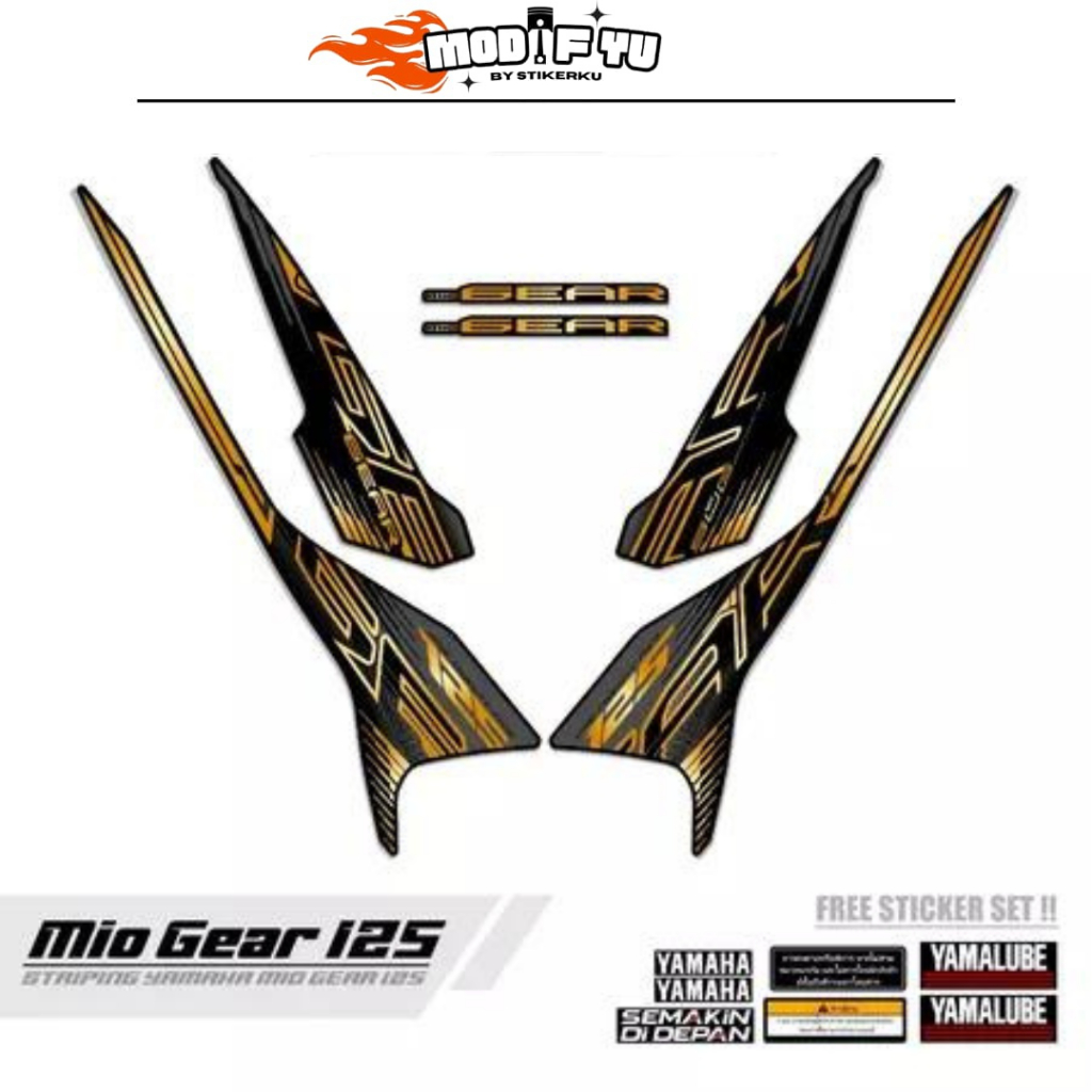 Jual STRIPING MIO GEAR / MOTIF D9 / STICKER GEAR 125 / SETIKER YAMAHA ...