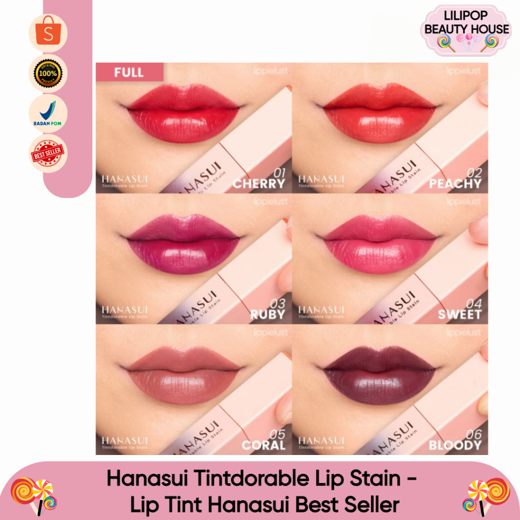 Jual Hanasui Tintdorable Lip Stain - Lip Tint Hanasui Best Seller ...