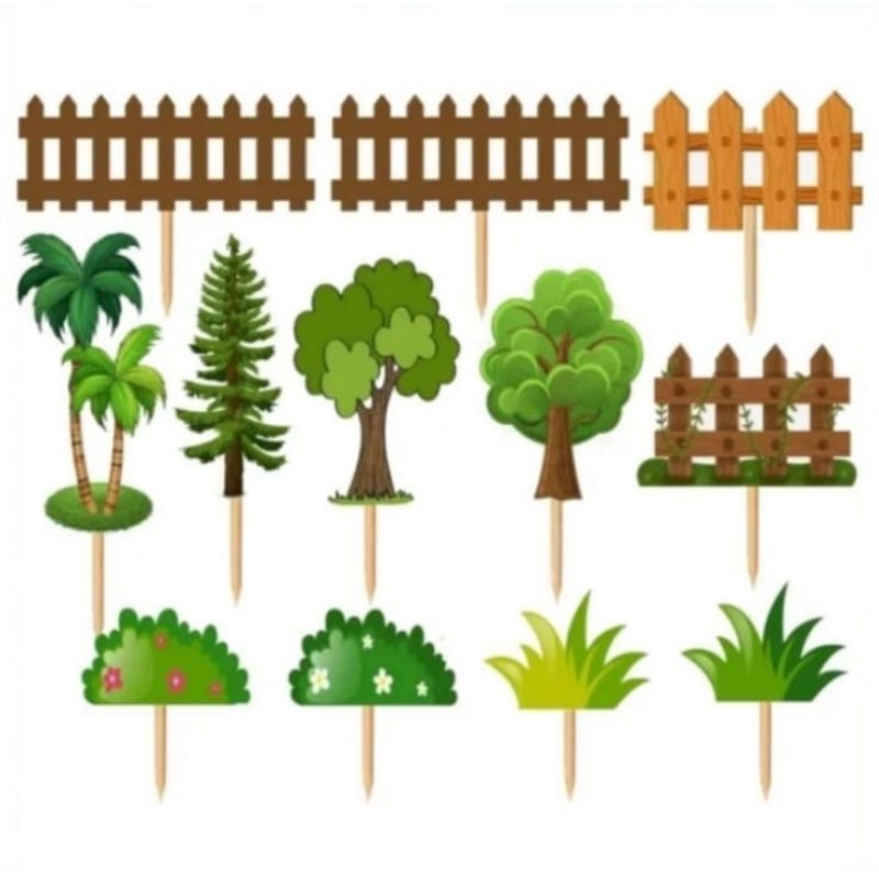 Jual rumput kue,toper taman,hiasan kue rumput,toper kue taman | Shopee ...