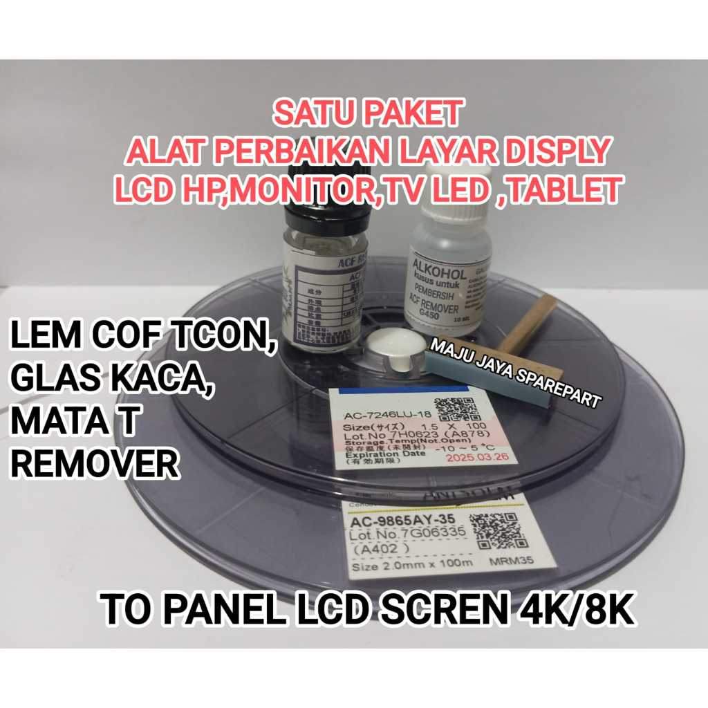 Jual PAKET LEM COF TCON DAN LEM COF LCD BESERTA KEPERLUANYA remover dan ...