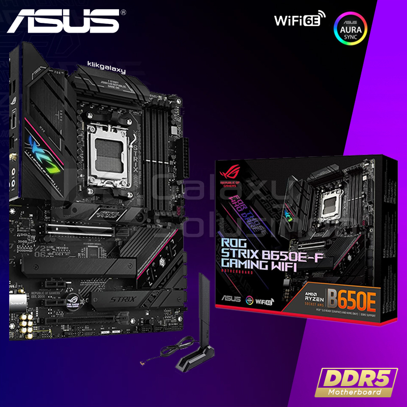 Jual ASUS ROG STRIX B650E-F GAMING WIFI AMD AM5 B650 DDR5 Motherboard ...