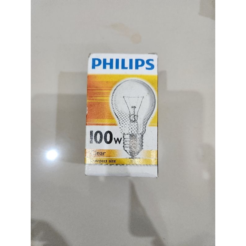 Jual LAMPU BOHLAM PIJAR CLEAR PHILIPS 100W KUNING | Shopee Indonesia
