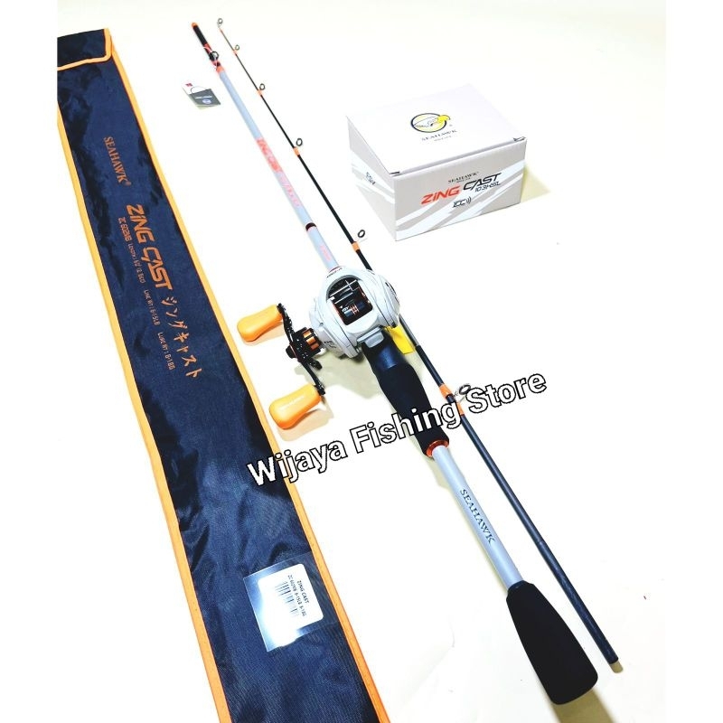 Jual Set Pancing BC Casting Joran dan Reel Seahawk Zing Cast 180 198 ...