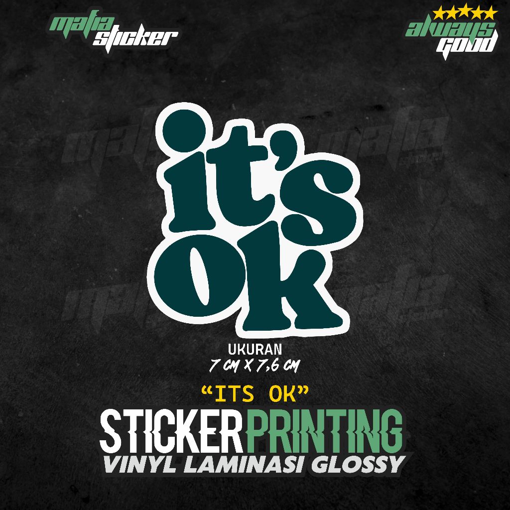 Jual STICKER/STIKER PRINT ITS OK | Shopee Indonesia
