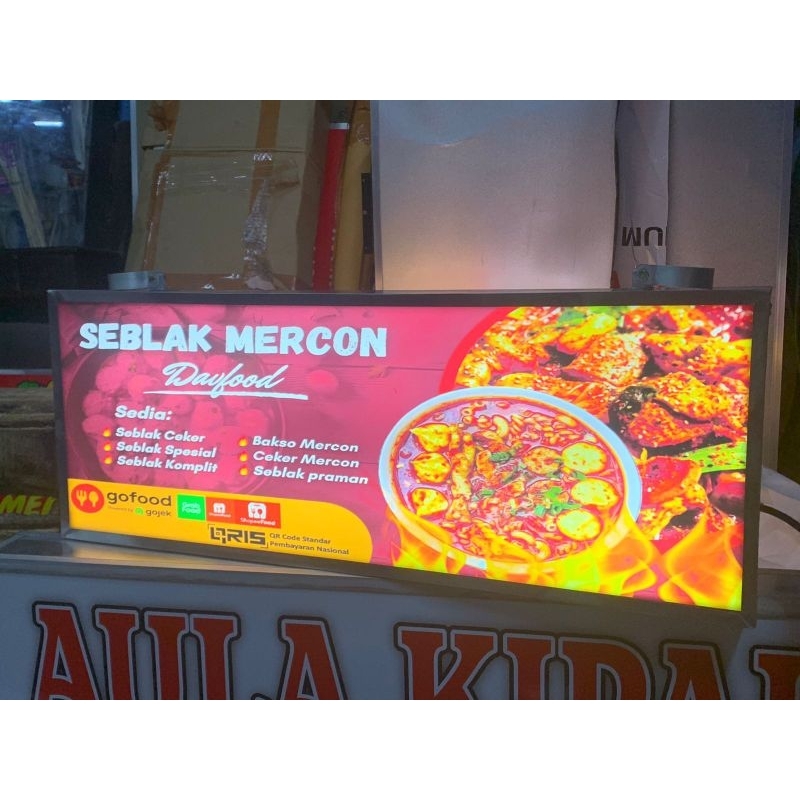 Jual NEON BOX 2 SISI ( 30x70 | 30x80 ) CUSTOM DESAIN | Shopee Indonesia