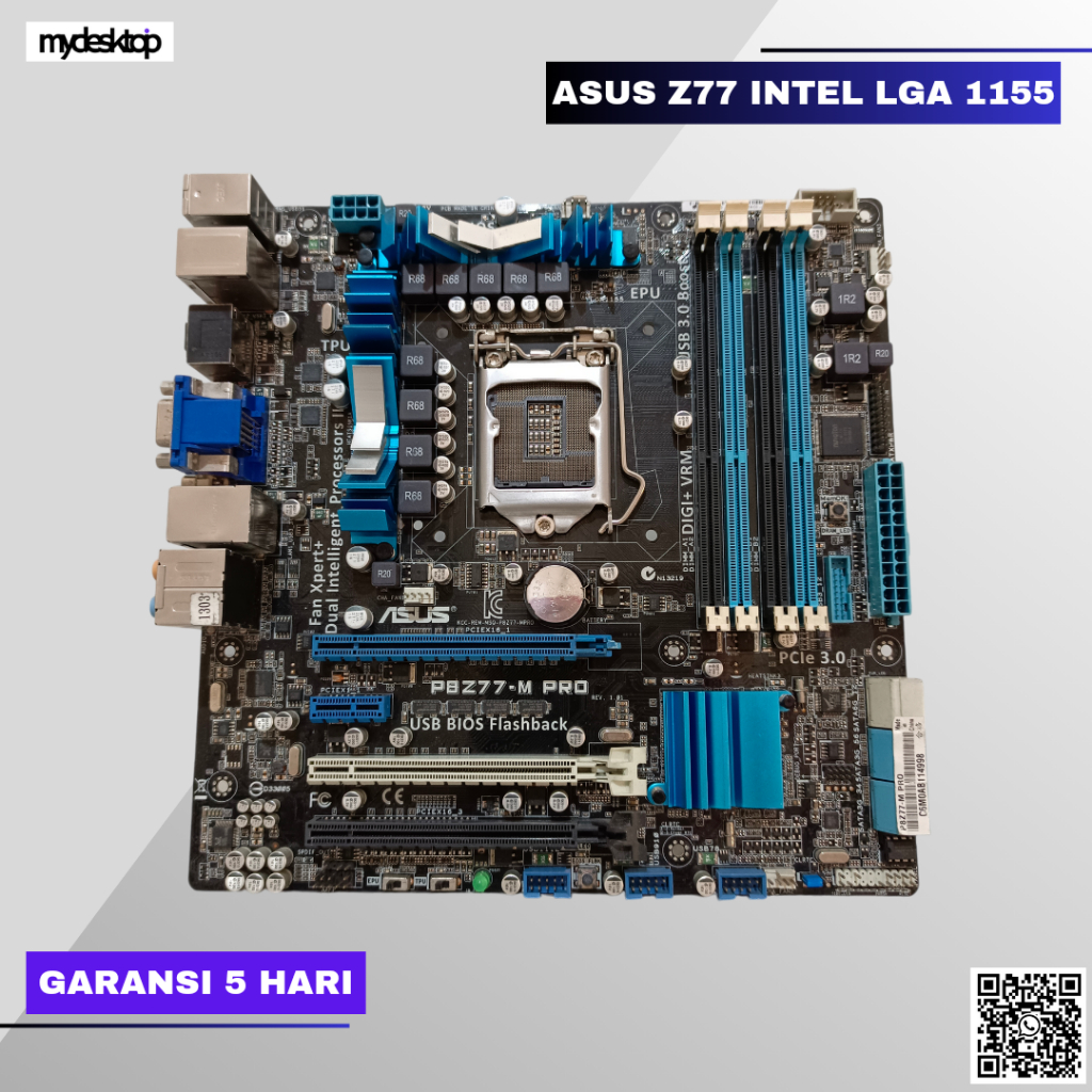 Jual MOTHERBOARD INTEL ASUS Z77 LGA 1155 | Shopee Indonesia