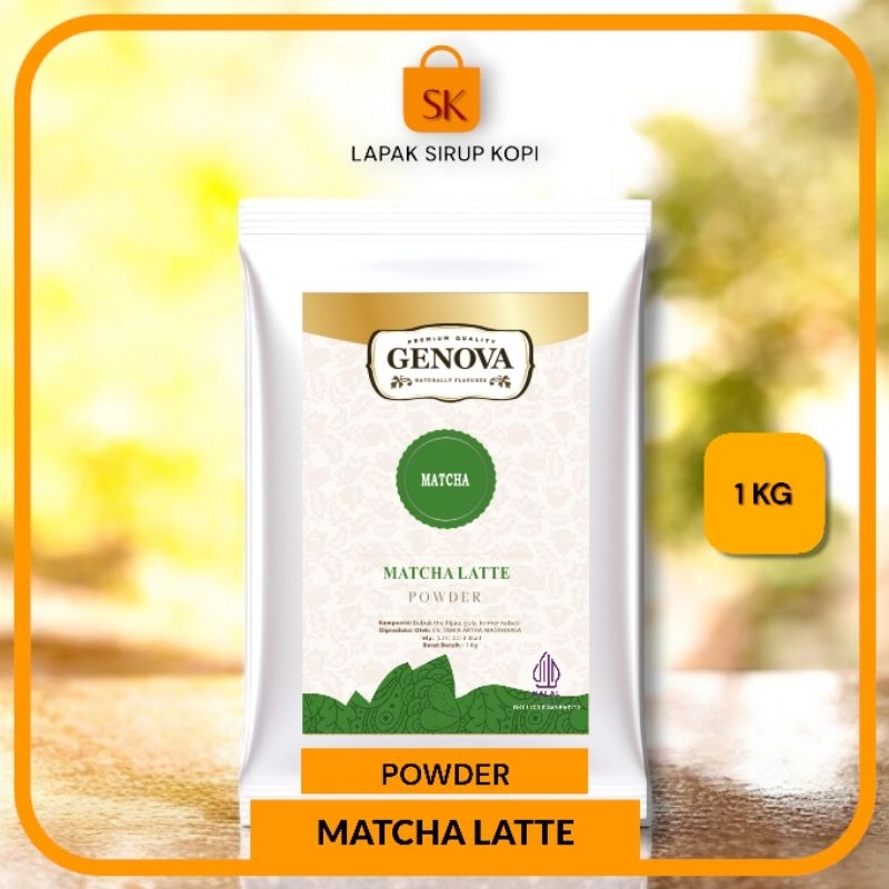 Jual Genova - matcha latte powder 1kg - bubuk minuman rasa matcha ...