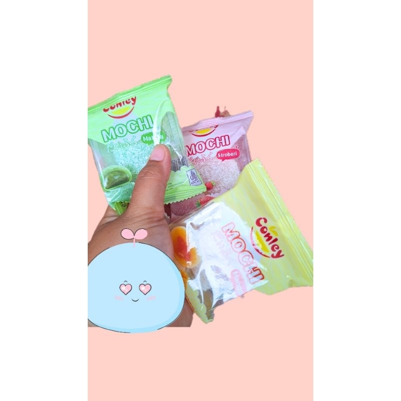 Jual Mochi Conley Viral rasa vanilla cokelat strawberry kacang mangga ...