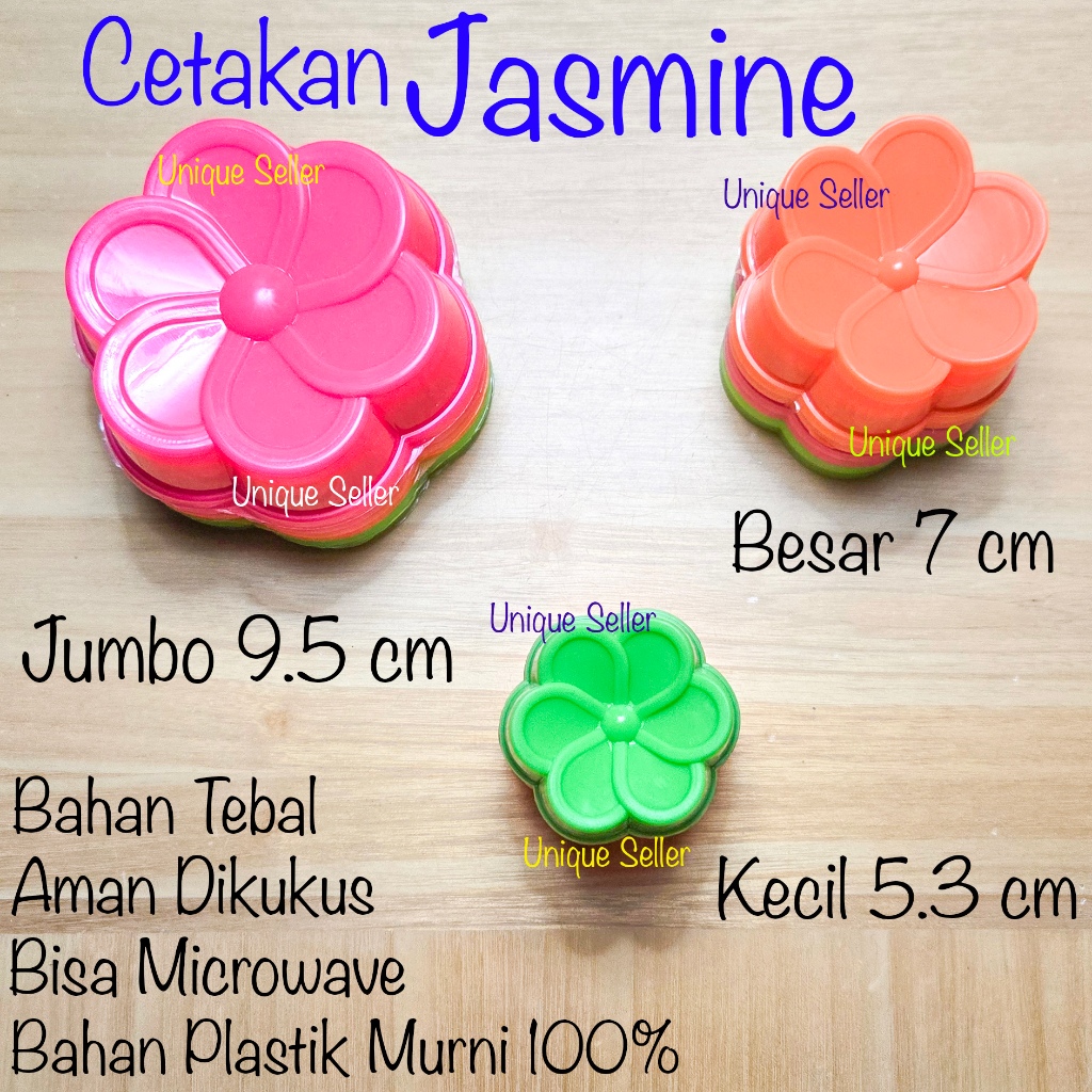 Jual [Isi36] Cetakan Kue Jasmine Kecil Besar Jumbo Plastik / Cetakan ...