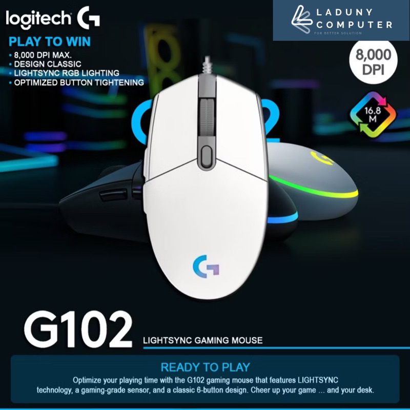 Jual Mouse USB Gaming Logitech G102 Lightsync | Shopee Indonesia