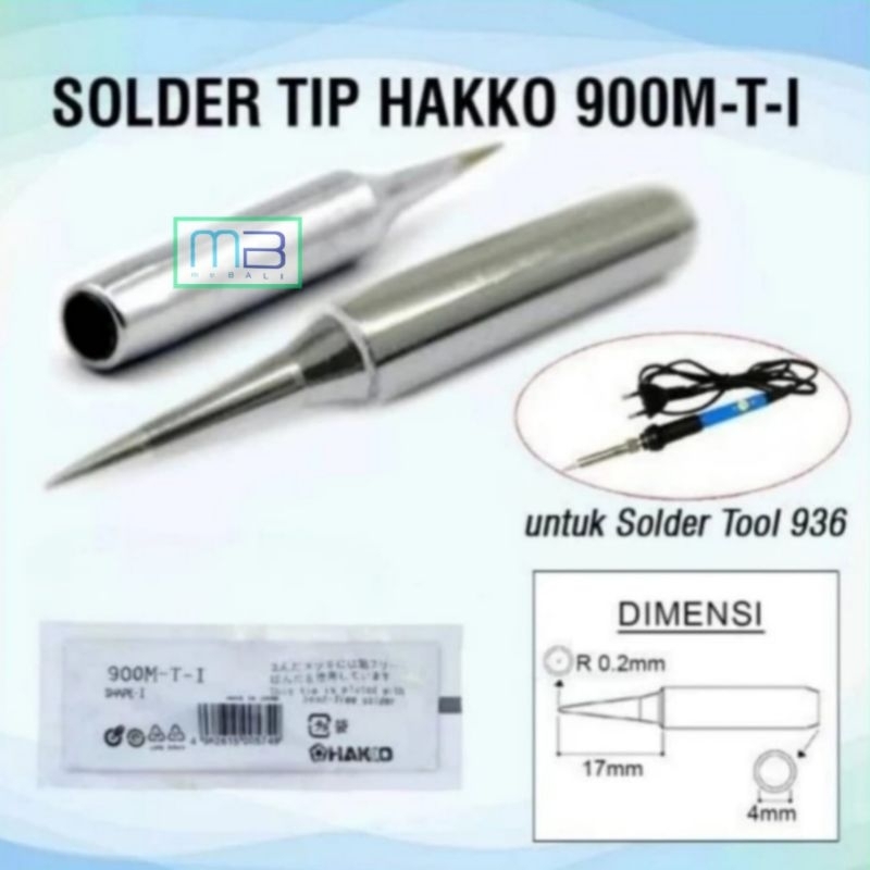 Jual Mata Solder Hakko 900M-T-I For Solder Tool 936 | Shopee Indonesia