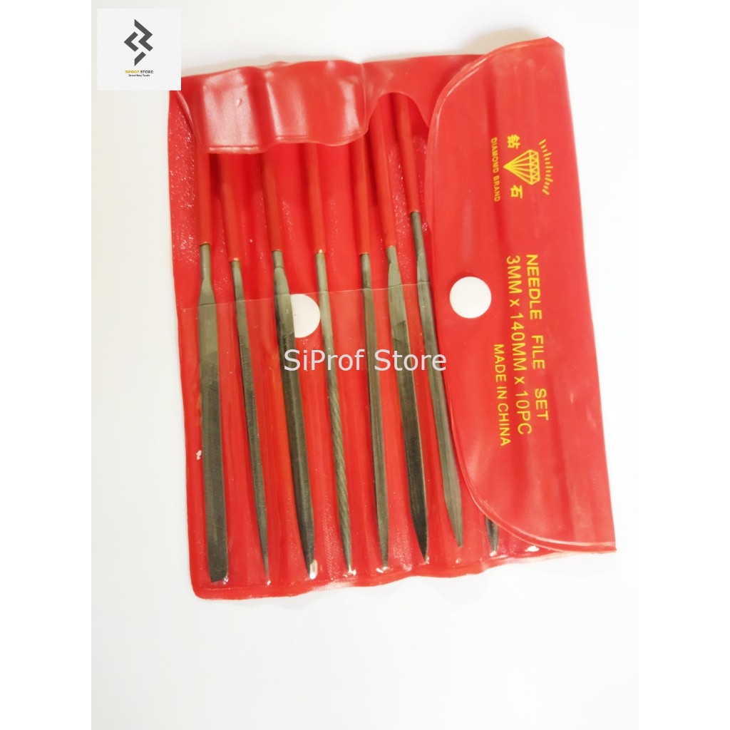 Jual Kikir Besi Kecil 3MM x 140MM x 10PCS / 1 SET Diamond Brand ...