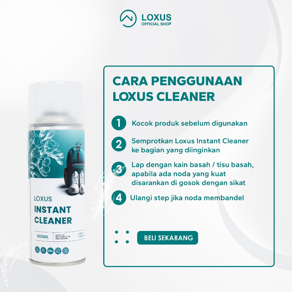 Jual Loxus Paket Lengkap Instant Cleaner 400ml | Shopee Indonesia