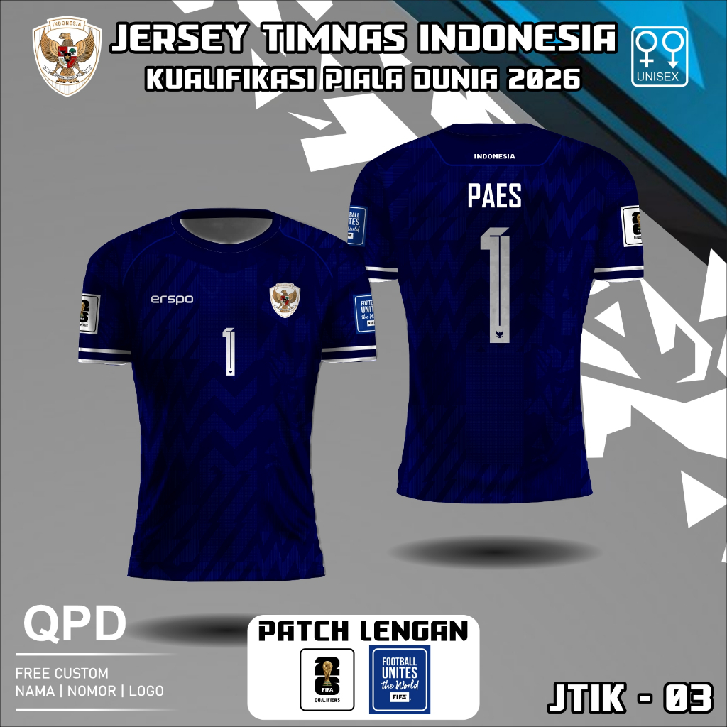 Jual Baju kiper timnas Indonesia kualifikasi pra piala dunia 2026 ...