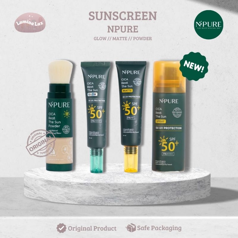 Jual [READY STOCK] Sunscreen Npure Beat The Sun Spf 50+ PA++++ Cream ...