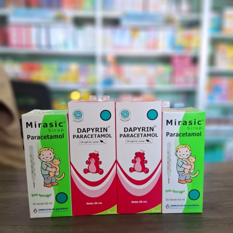 Jual MIRASIC & DAPYRIN PARACETAMOL SIRUP (Penurun & pereda nyeri pada ...