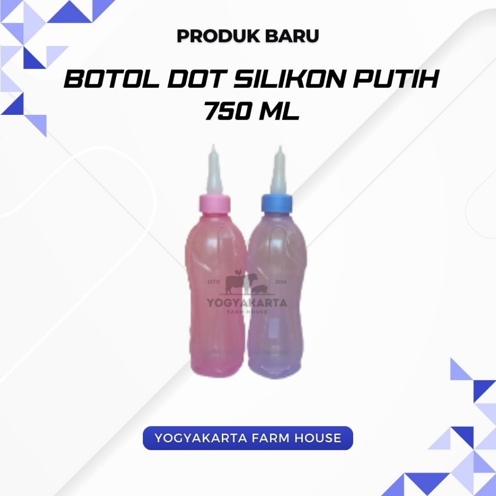 Jual Botol 750ml Dot Silikon Putih - Dot Botol Susu Hewan Ternak Cempe ...