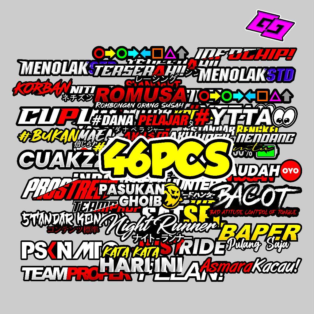 Jual STIKER PRINT CUT STIKER MOTOR STIKER RACING MOTOR STANDAR KONTEN ...