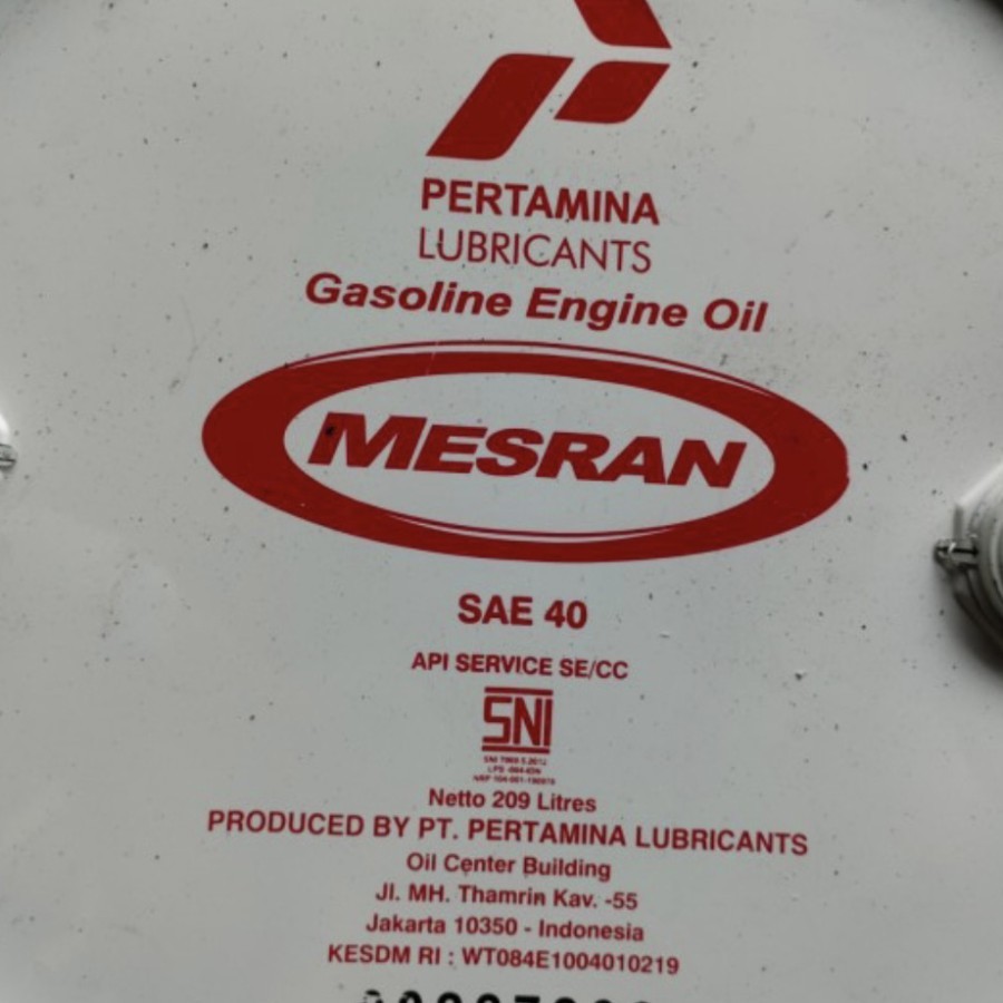 Jual OLI DRUM MESRAN SAE 40 Pertamina 209 Liter oli mesin diesel ...