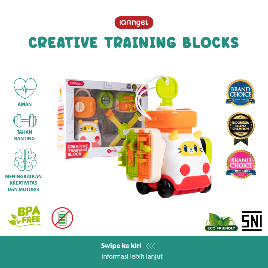 Jual IQAngel - Creative Training Blocks Set A Tactiles Sensory Play ...