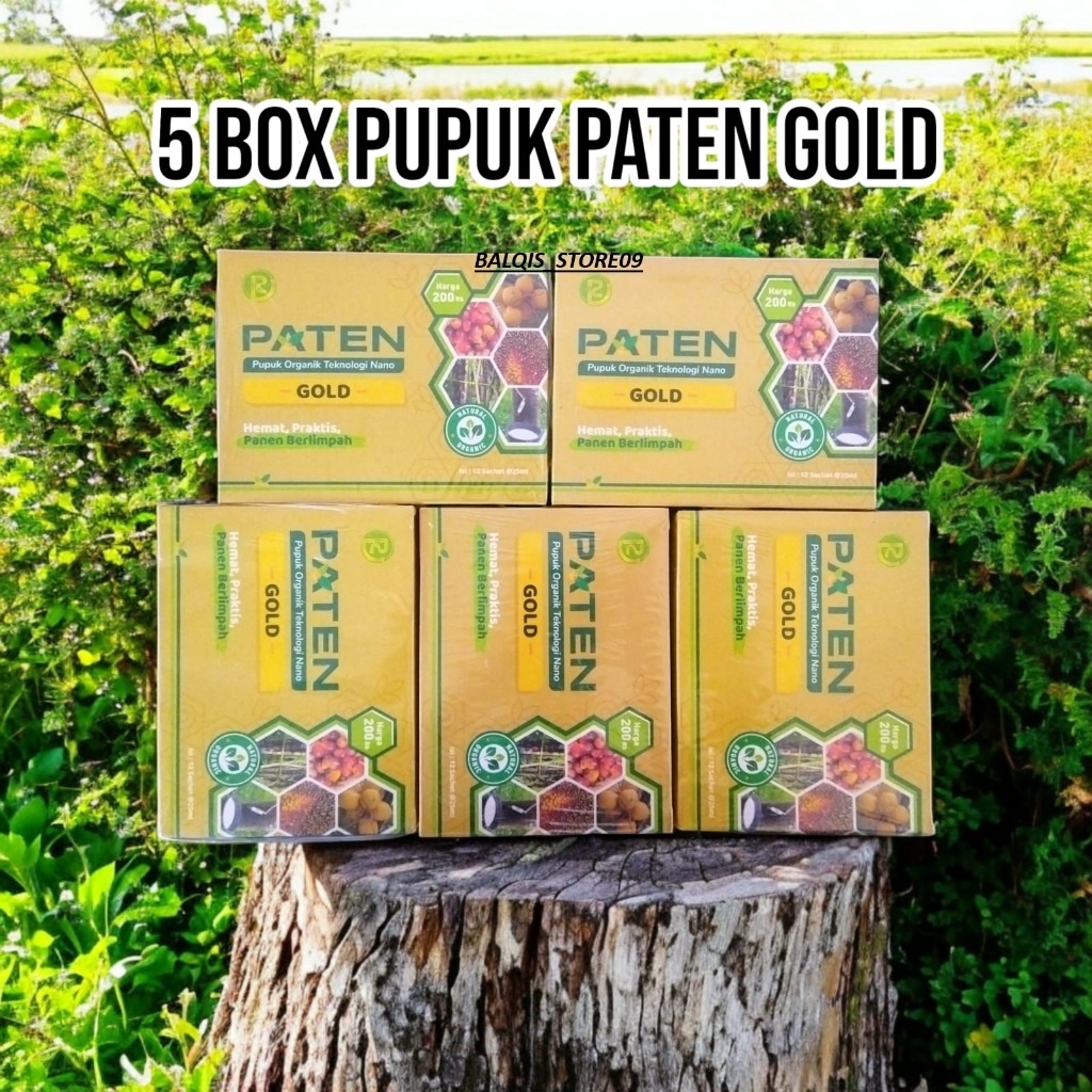 Jual 5 BOX ( 60 SACHET ) - Pupuk Paten Gold / Pupuk Paten Gold ...