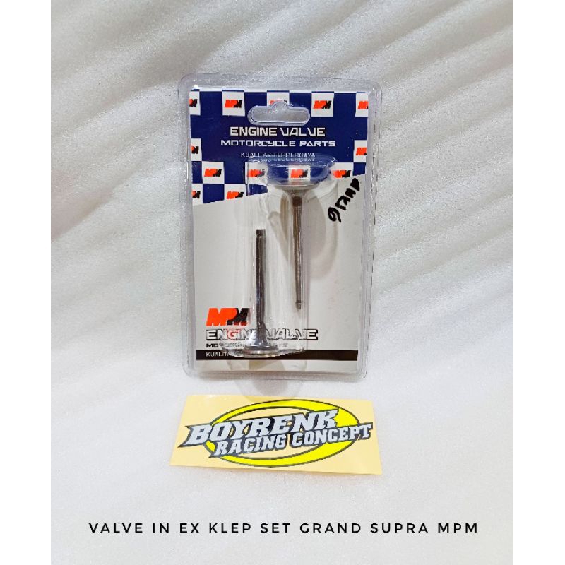 Jual KLEP SET VALVE SET IN EX GRAND SUPRA WIN MPM-BOYRENK | Shopee ...