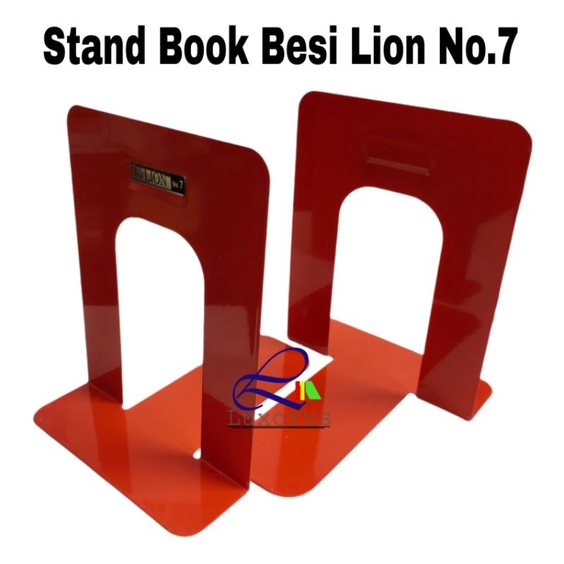 Jual Stand Book Stainless Pembatas Buku Besi Lion No.7 | Shopee Indonesia