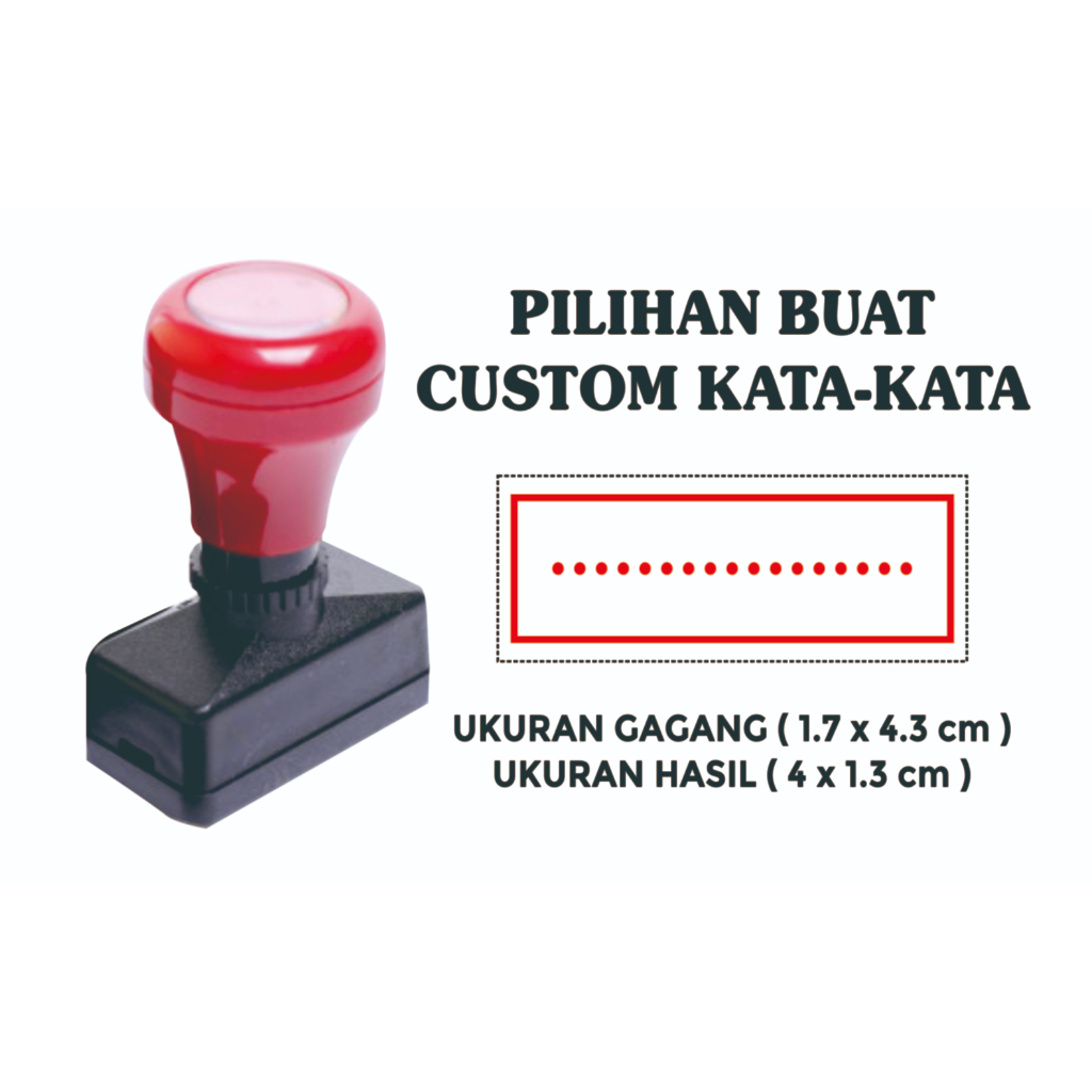 Jual Stempel Lunas / Paid / Received / Stempel Nama / Stempel Custom ...