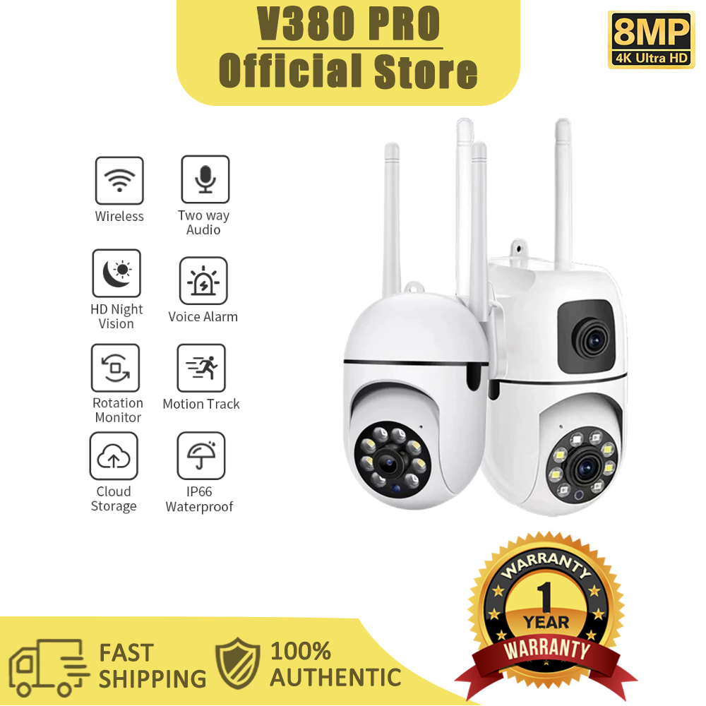Jual V380 PRO Y33 Kamera CCTV Luar Ruangan Nirkabel Tahan Air Tahan Angin Kamera IP PTZ ...