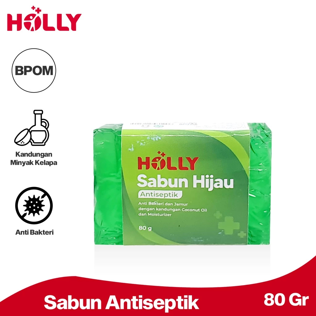 Jual HOLLY Sabun Antiseptik 80 Gr Sabun Hijau Antiseptic Soap Anti ...