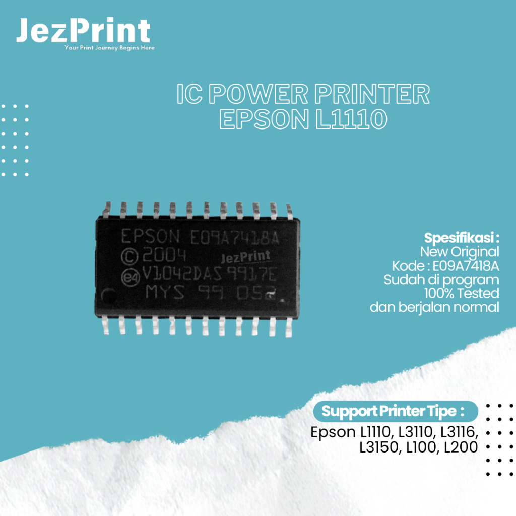 Jual IC Power Epson L1110 L3110 L3116 L3150 L100 L200 IC Power Board ...