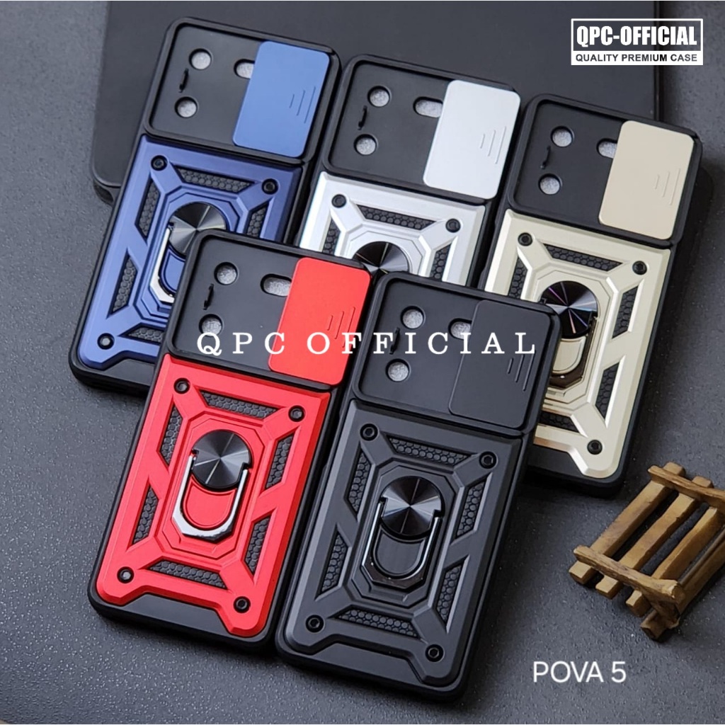 Jual Tecno Pova 5 Case ARMOR SLIDE PROTECT KAMERA Case Robot Slide ...