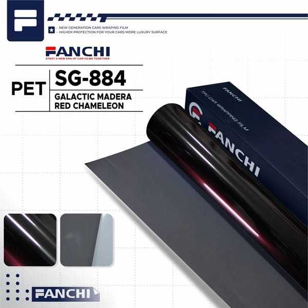 Jual 50CM Sticker Fanchi SG884 Madeira Red Chameleon Moonlight Red ...