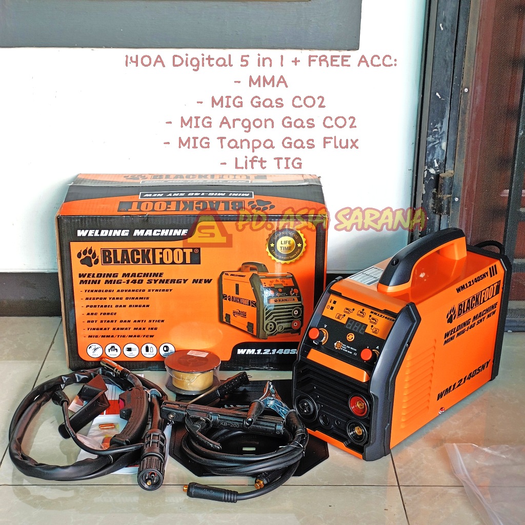 Jual Mesin Las 5 in 1 Mini MIG 140A + MMA + MAG + FCW + Lift TIG ...