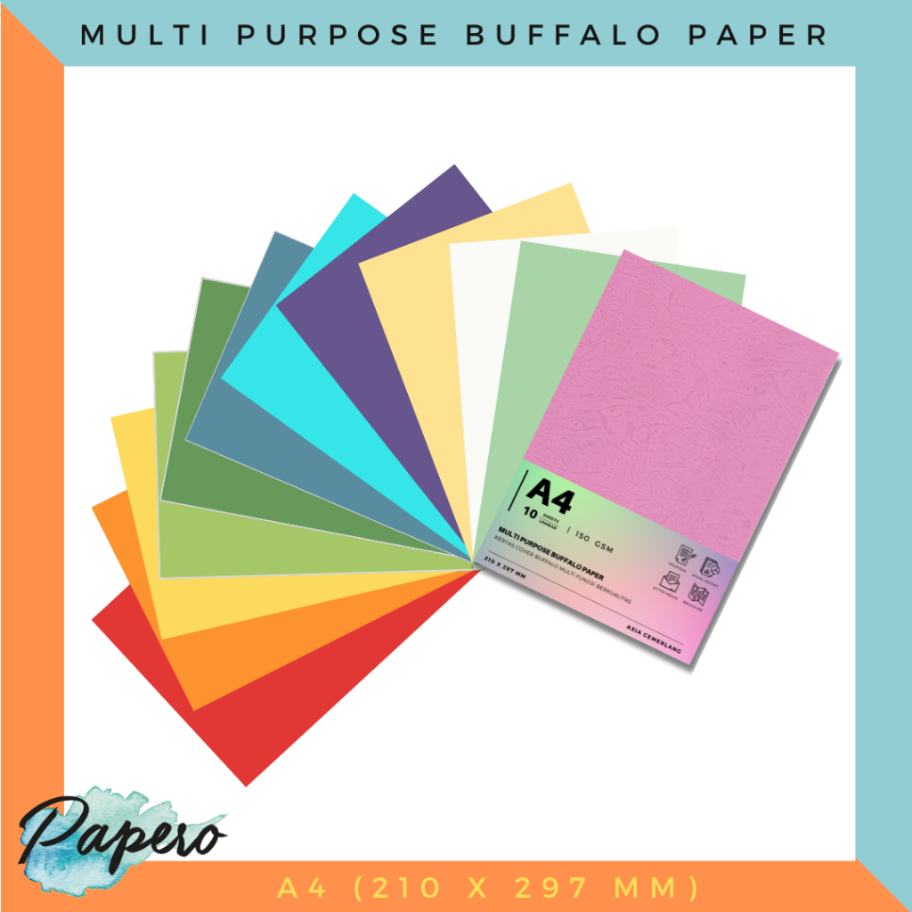 Jual Kertas Karton Cover Buffalo A4 / F4 150 gsm | Shopee Indonesia