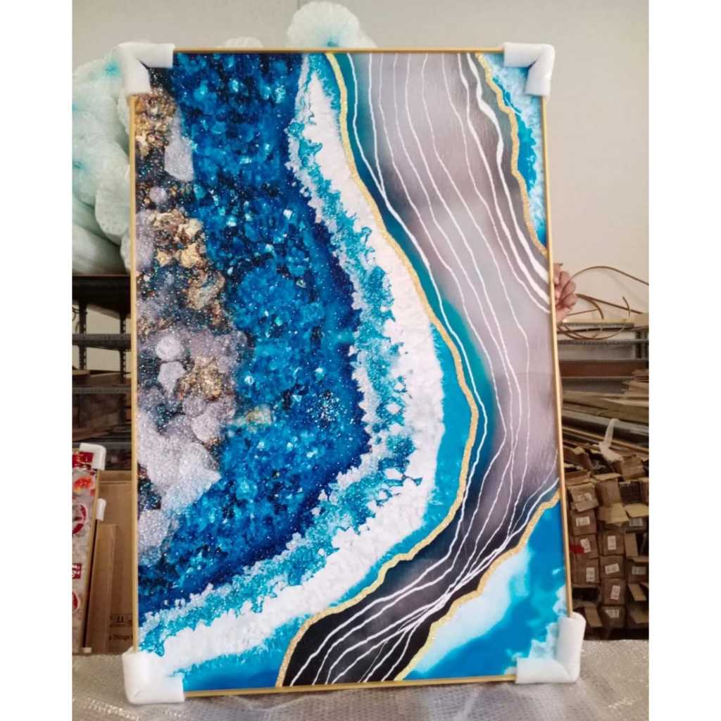 Jual Lukisan Dinding Diamond Crystal Painting 5 D Bentuk Persegi Frame ...