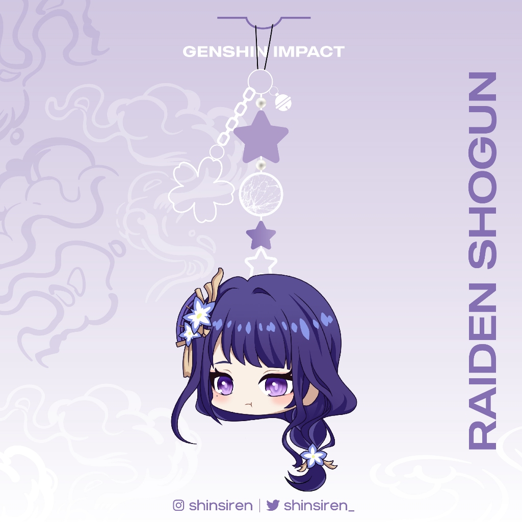 Jual Genshin Impact - CHARM PHONE STRAP RAIDEN SHOGUN / EI ART by shinsiren | Shopee Indonesia