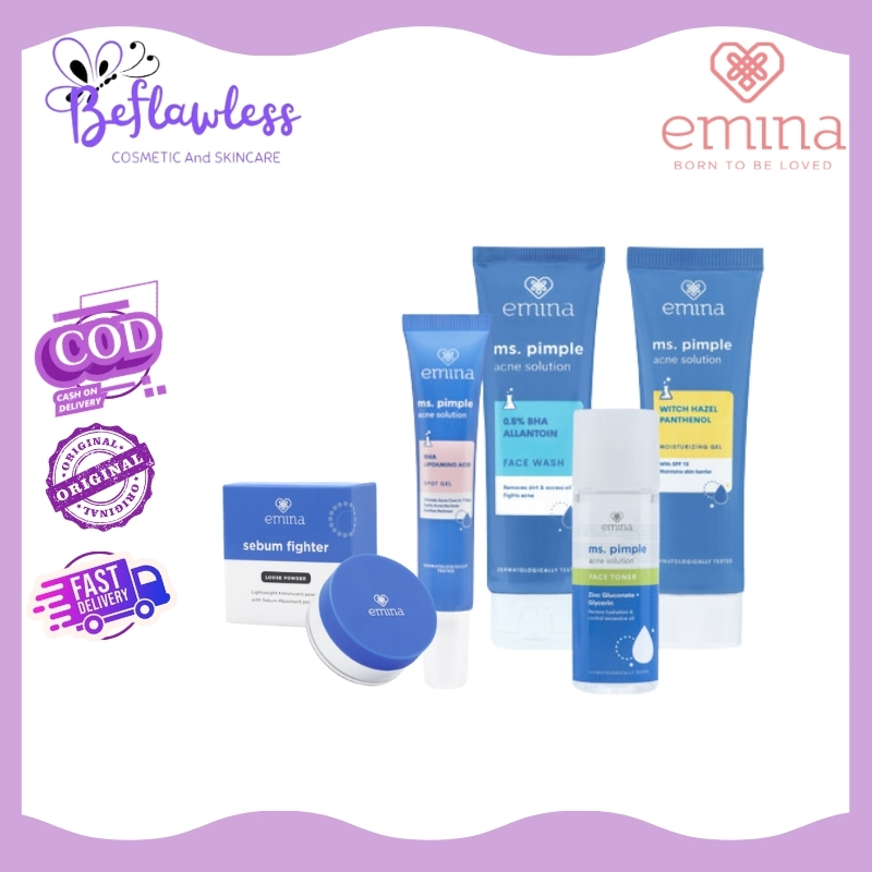 Jual Paket Hemat Emina Ms Pimple Series / Acne Series | Shopee Indonesia