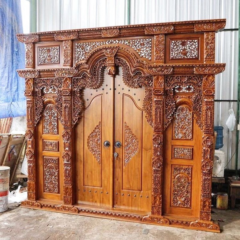 Jual Pintu Gebyok Ukiran Jepara Kusen Gebyok Kayu Jati Gebyok Jawa ...