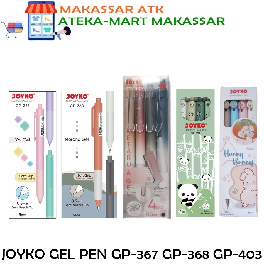 Jual [1 SET] JOYKO GEL PEN GP-367 YOI GEL GP-368 GP-370 GP-396 GP-403 GP-361 T-6002 | Shopee ...